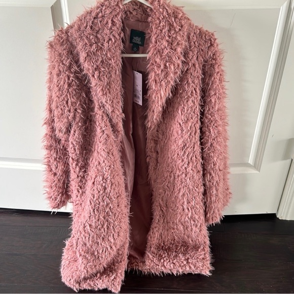 wild fable | Jackets & Coats | New Fuzzy Rose Color Jacket | Poshmark